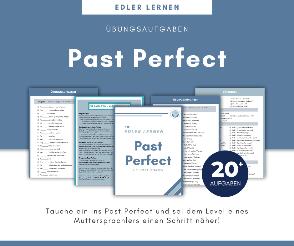 Übungen Past Perfect | Übungsbundle – EDLER LERNEN | Übungsaufgaben ...