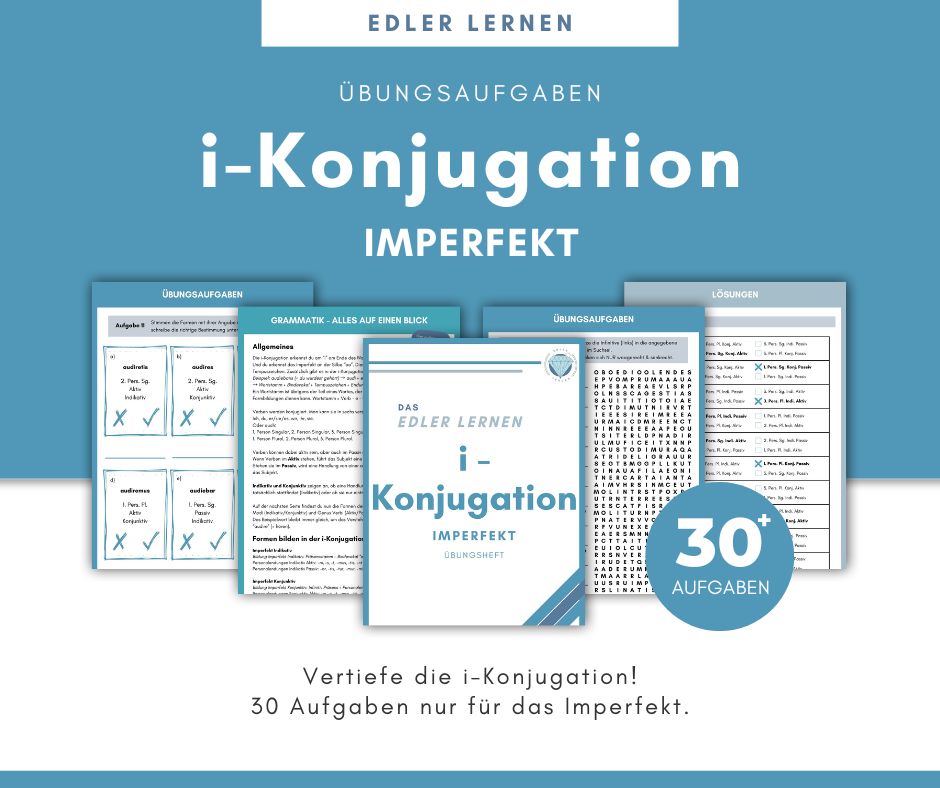 Übungsheft i-Konjugation IMPERFEKT | Latein Aufgaben | EDLER LERNEN ...
